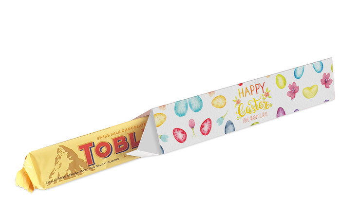Water Colour Eggs Easter Custom Toblerone Bar Box