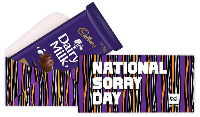 National Sorry Day Personalised Cadbury Bar Box (Box Only)