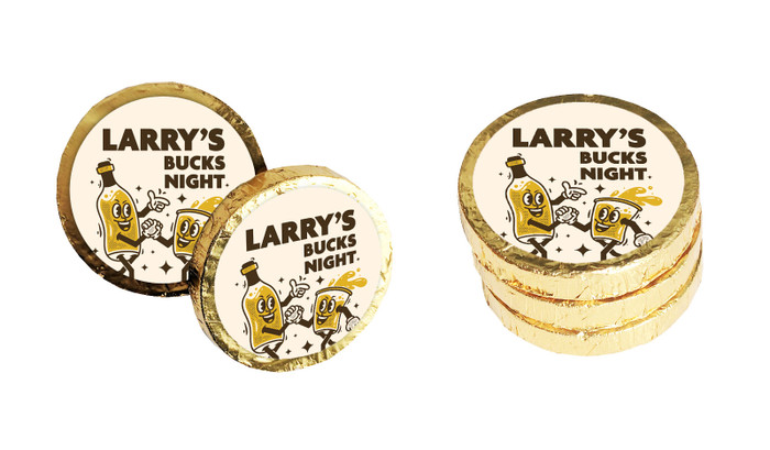 Beers Bucks Night Custom Chocolate Coin
