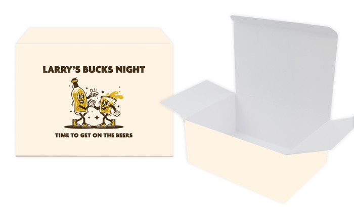 Beers Bucks Night Personalised Tuck Gift Box