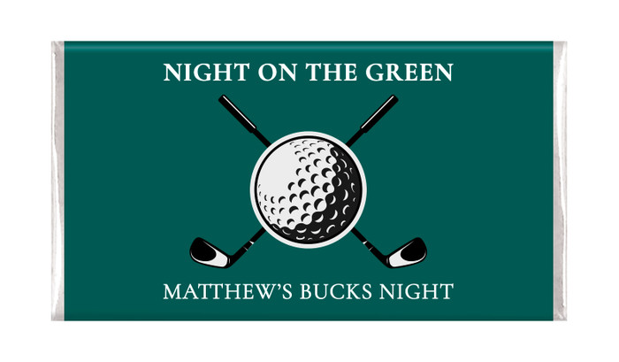 Golf Bucks Night Custom Chocolate Bars