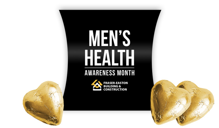 Bold Black Men's Health / Movember Personalised Pillow Boxes