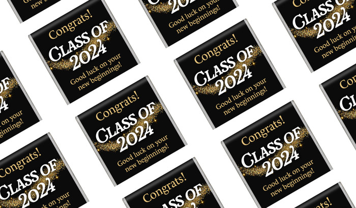 Gold Dust Graduation Mini Chocolates