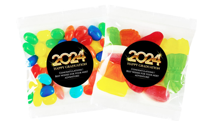 Golden Numbers Personalised Graduation Lolly Bags