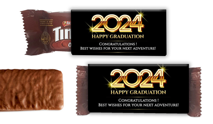 Golden Numbers Personalised Graduation Tim Tam Biscuits