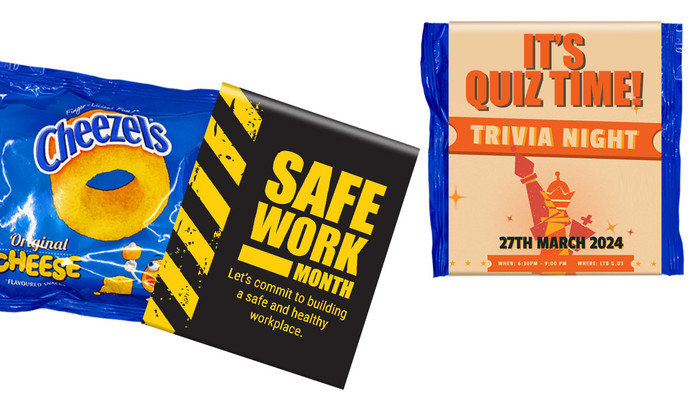 Personalised Cheezels™ 19g Bag With Branded Sleeve