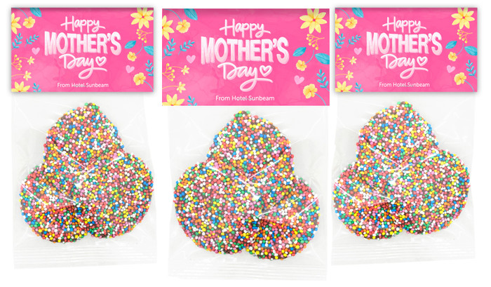 Lively Pink Mother's Day Personalised Speckle Bag