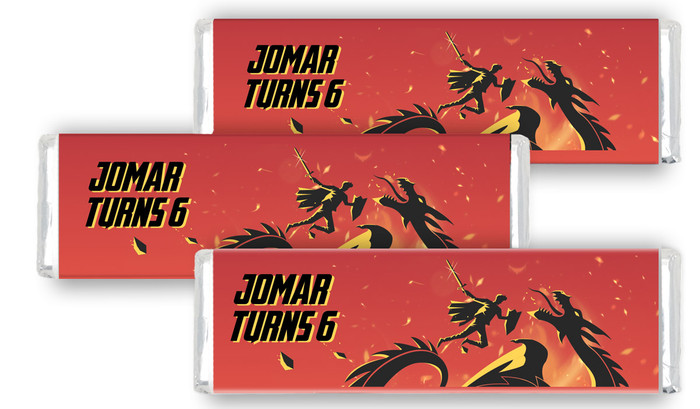 Dragon Birthday Personalised Cadbury Chocolate Bar