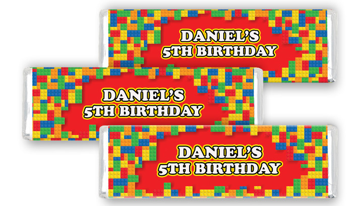 Building Blocks Personalised Birthday Cadbury Chocolate Bar