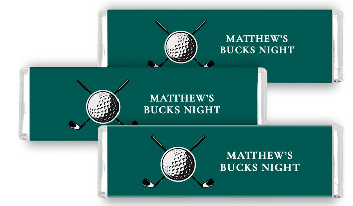 Golf Bucks Night Personalised Cadbury Chocolate Bar