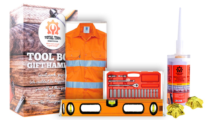 Tradies Toolbox Compact Hamper In Personalised Gift Box