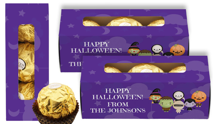 Cute Creatures Personalised Halloween Ferrero Rocher Gift Box