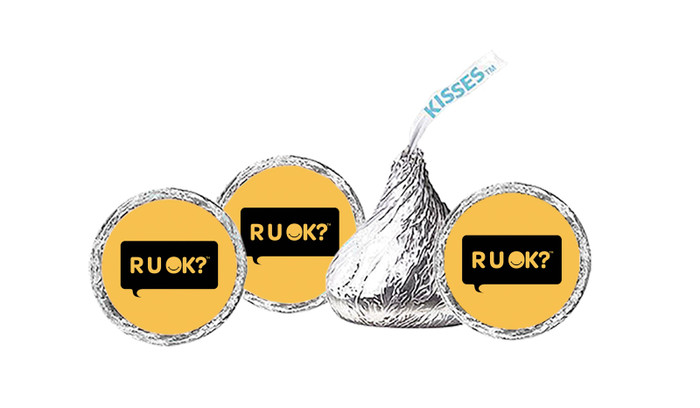 RUOK Day Branded Hersheys Kisses