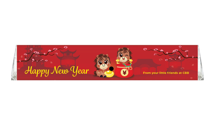 Cute Chinese New Year Custom Large Toblerone Bars 100g