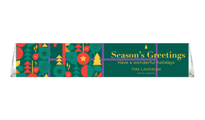 Bright And Merry Christmas Personalised Large Toblerone Bar 100g