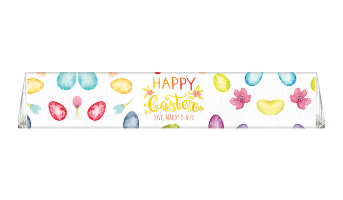 Water Colour Eggs Easter Custom Large Toblerone Bar 100g