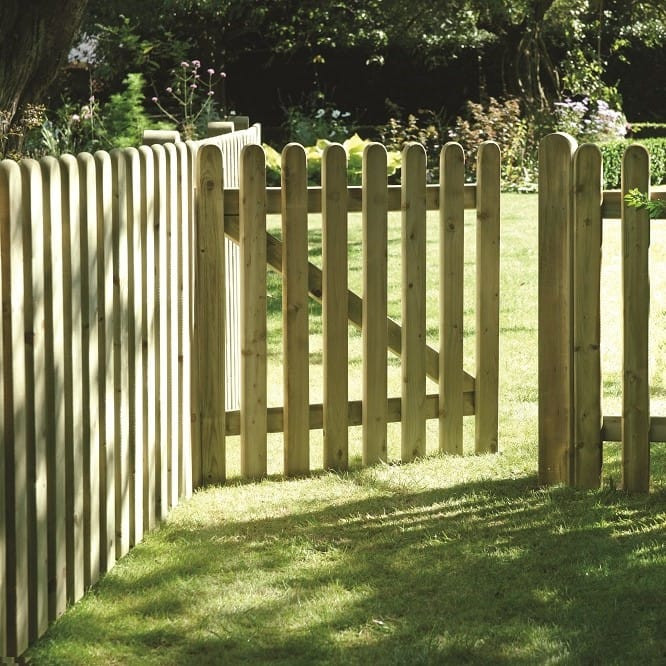 Wicket Pallisade Round Top 4ft Gate