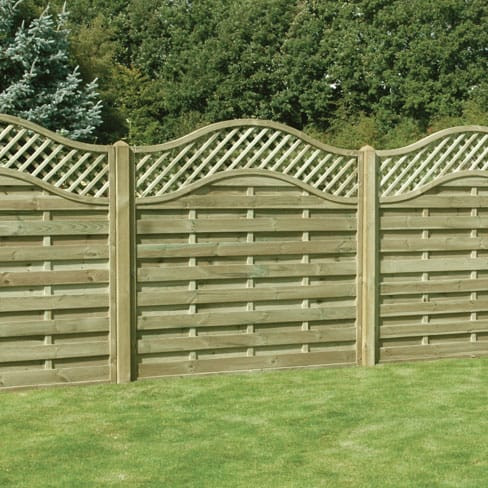 Florence European Fence Panel 1.5m High Pressure Treated
