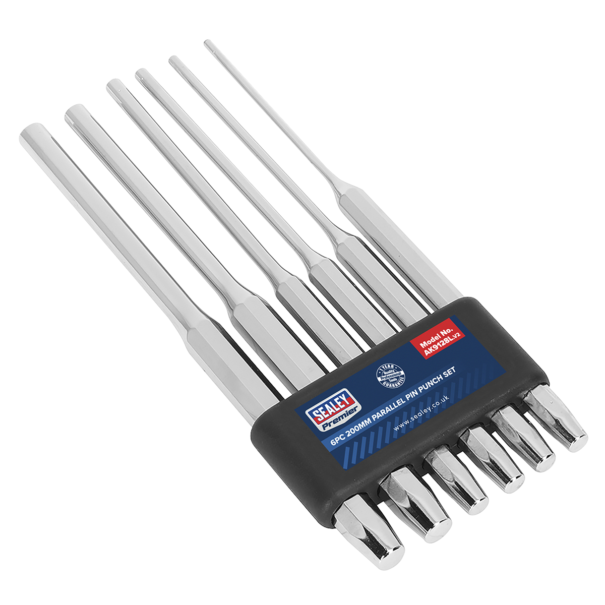 Parallel Pin Punch Set 6pc 200mm (AK9128L)