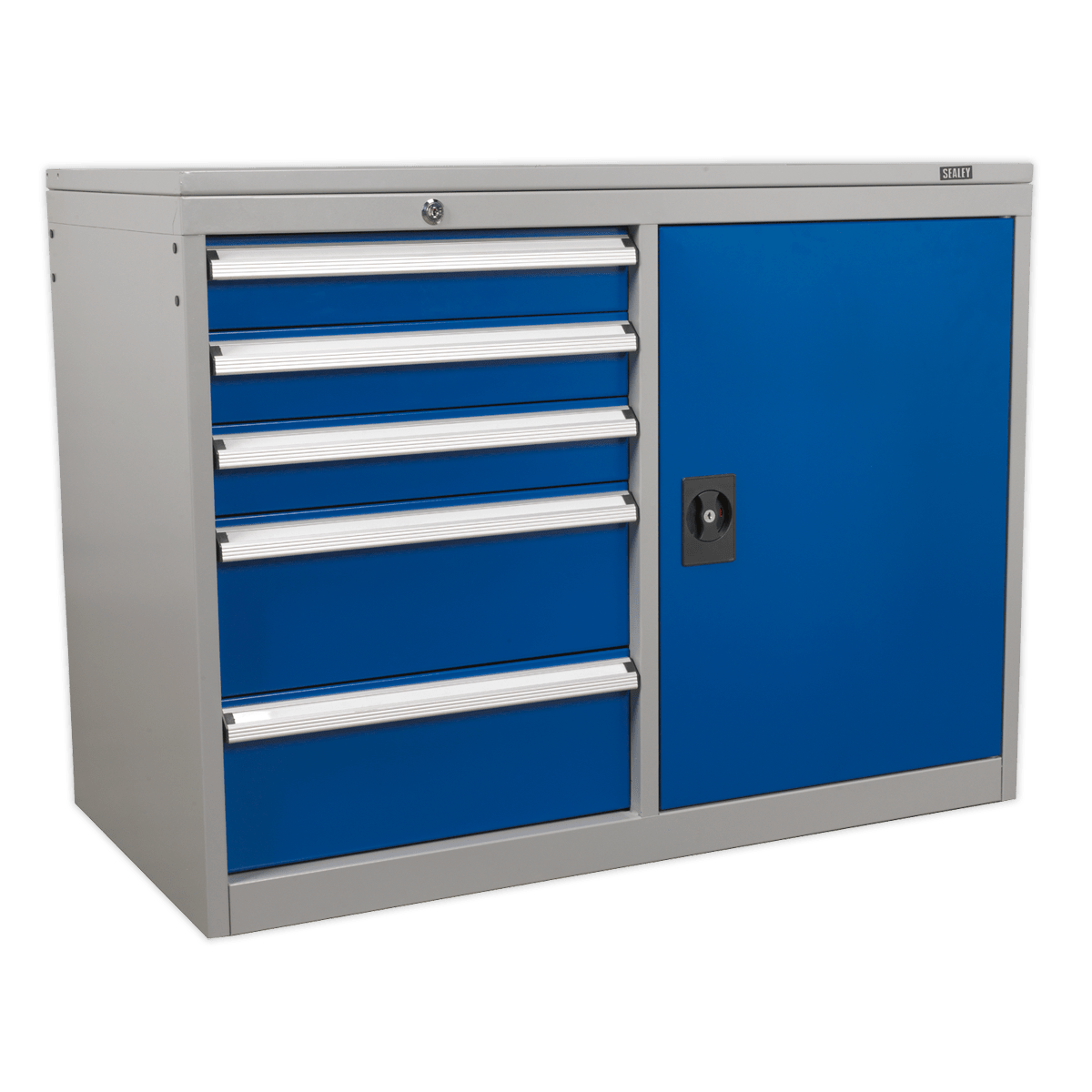 Industrial Cabinet/Workstation 5 Drawer & 1 Shelf Locker (API1103B)