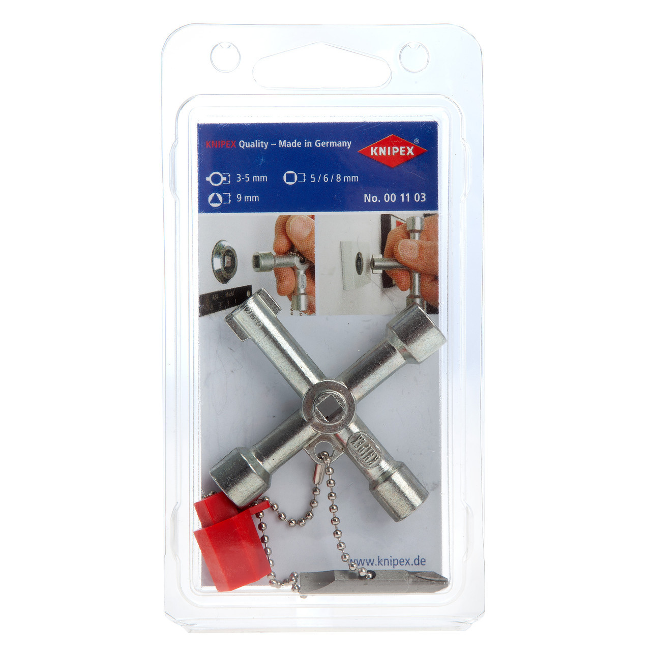 Knipex 001103 Control Cabinet Key for all Standard Cabinets and Shut ...