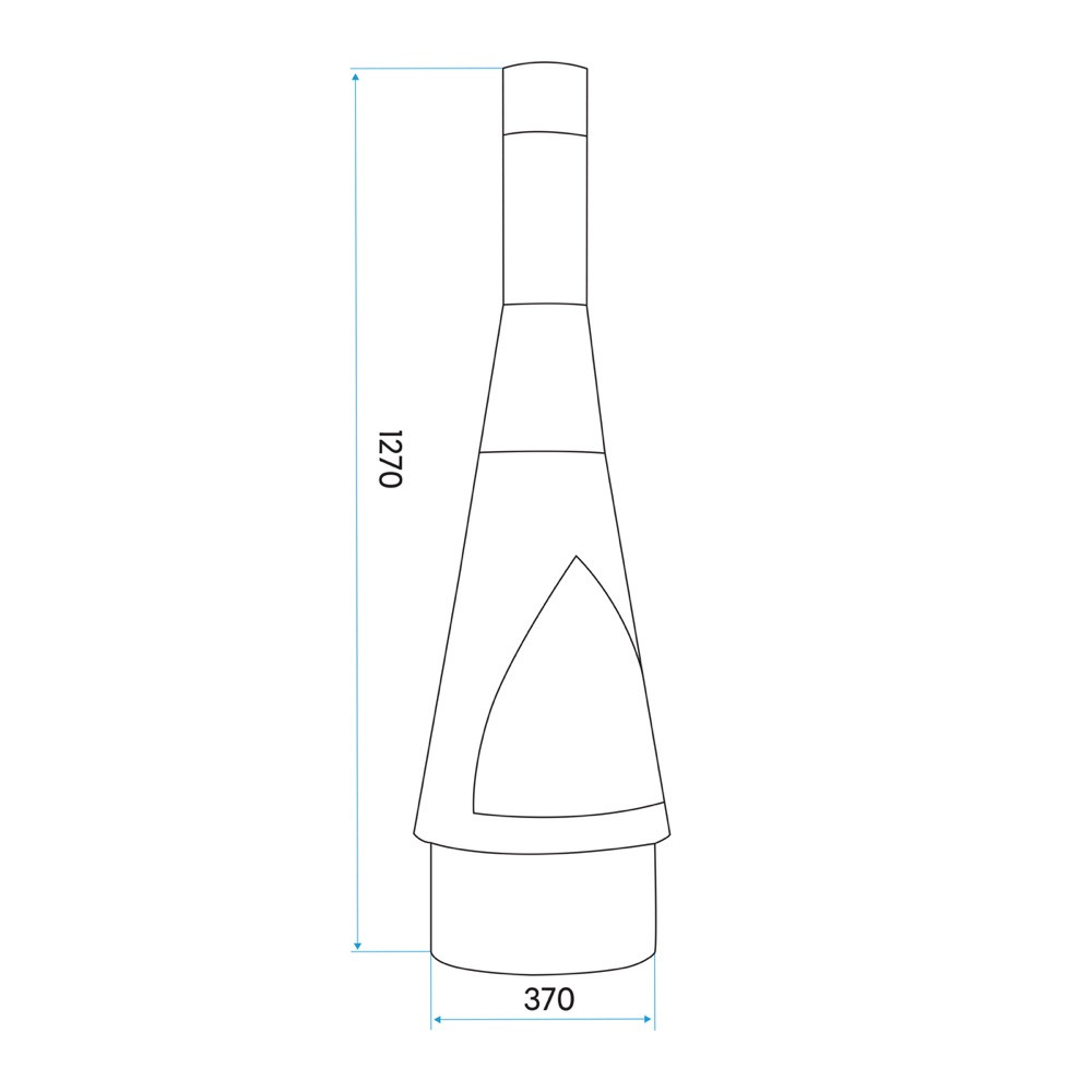 Sealey Dellonda Outdoor/Garden/Patio Conical Chiminea, Fireplace, Fire ...