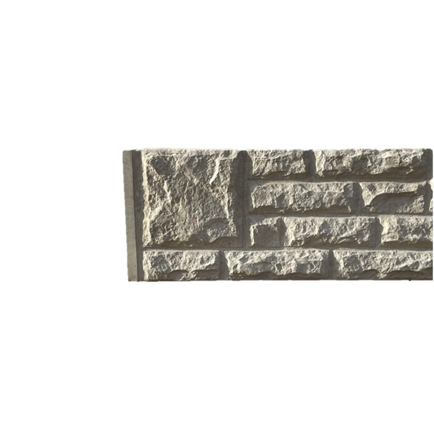 Concrete Rock Faced Gravel Board (1ft High)
