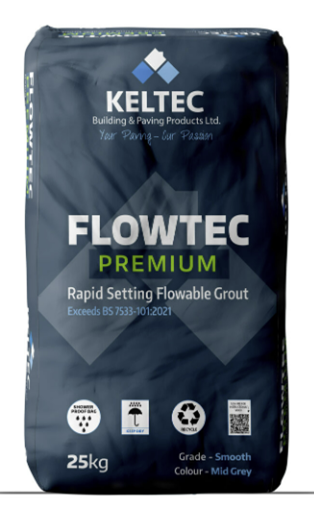 Flowtec Premium Rapid Setting Flowable Grout Mid Grey 25kg
