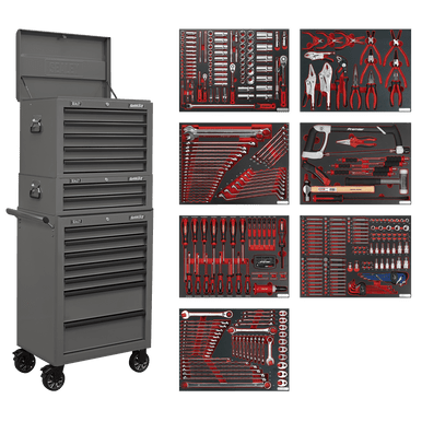 Sealey Superline PRO Tool Chest Combination 14 Drawer with 446pc Tool ...