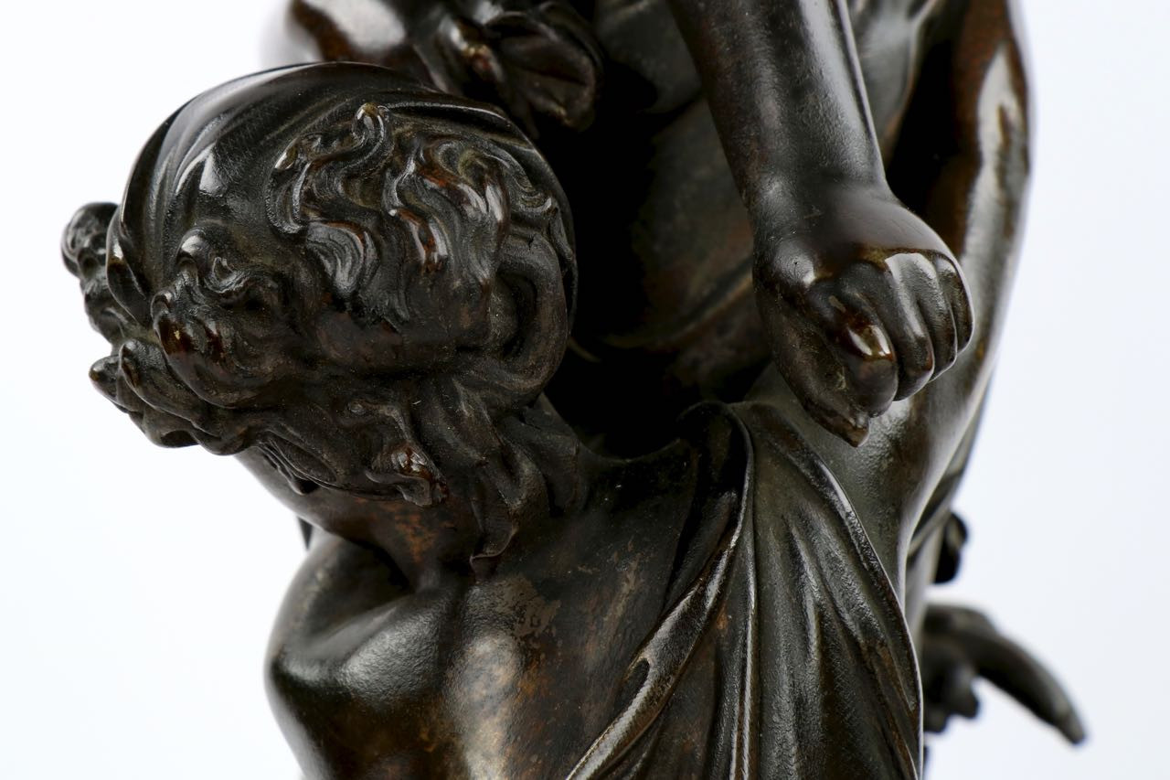 Pierre Eugene Emile Hebert Bronze Sculpture, "Hide and Seek", Tiffany & Co.