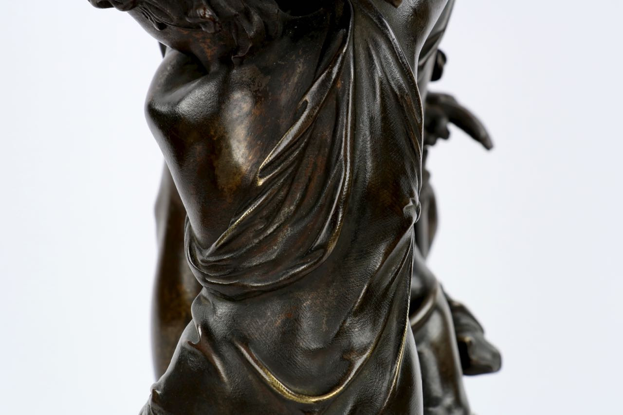 Pierre Eugene Emile Hebert Bronze Sculpture, "Hide and Seek", Tiffany & Co.