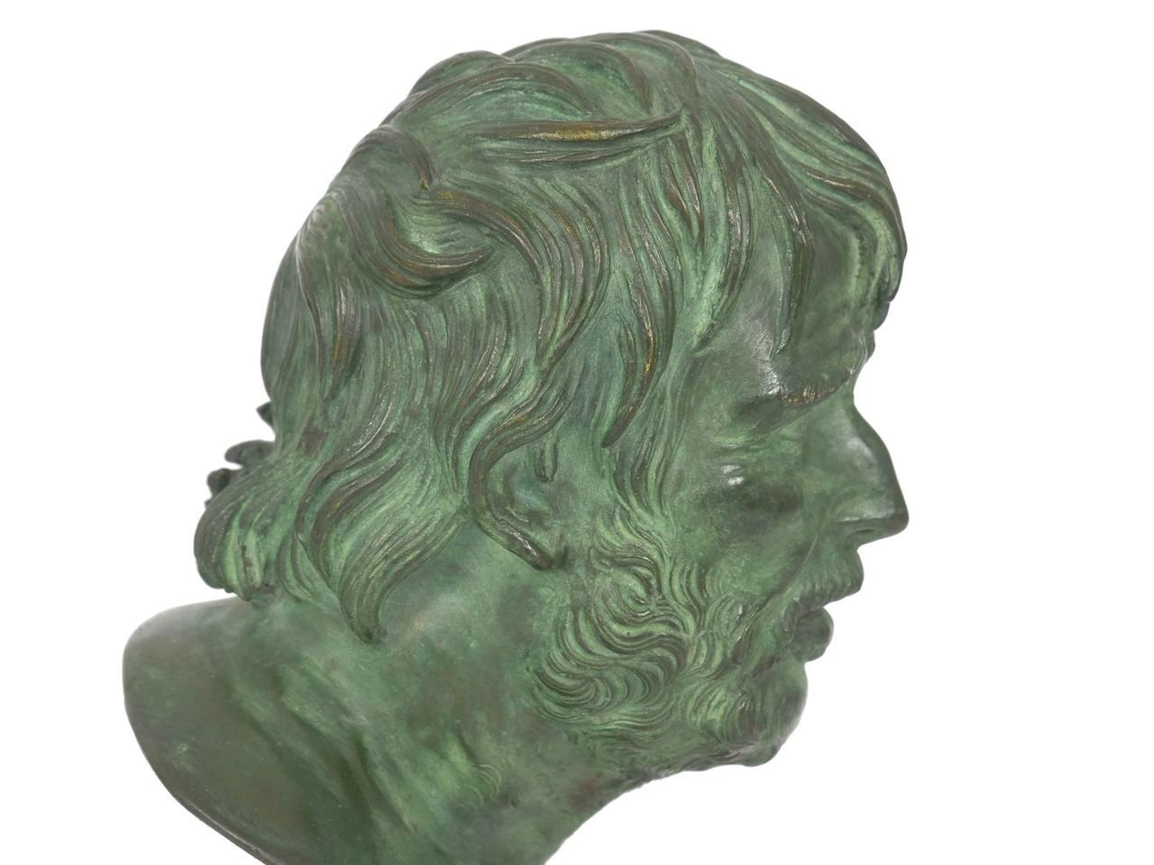 Bust of a Roman Statesman, bronze sculpture | Italian, 19th Century