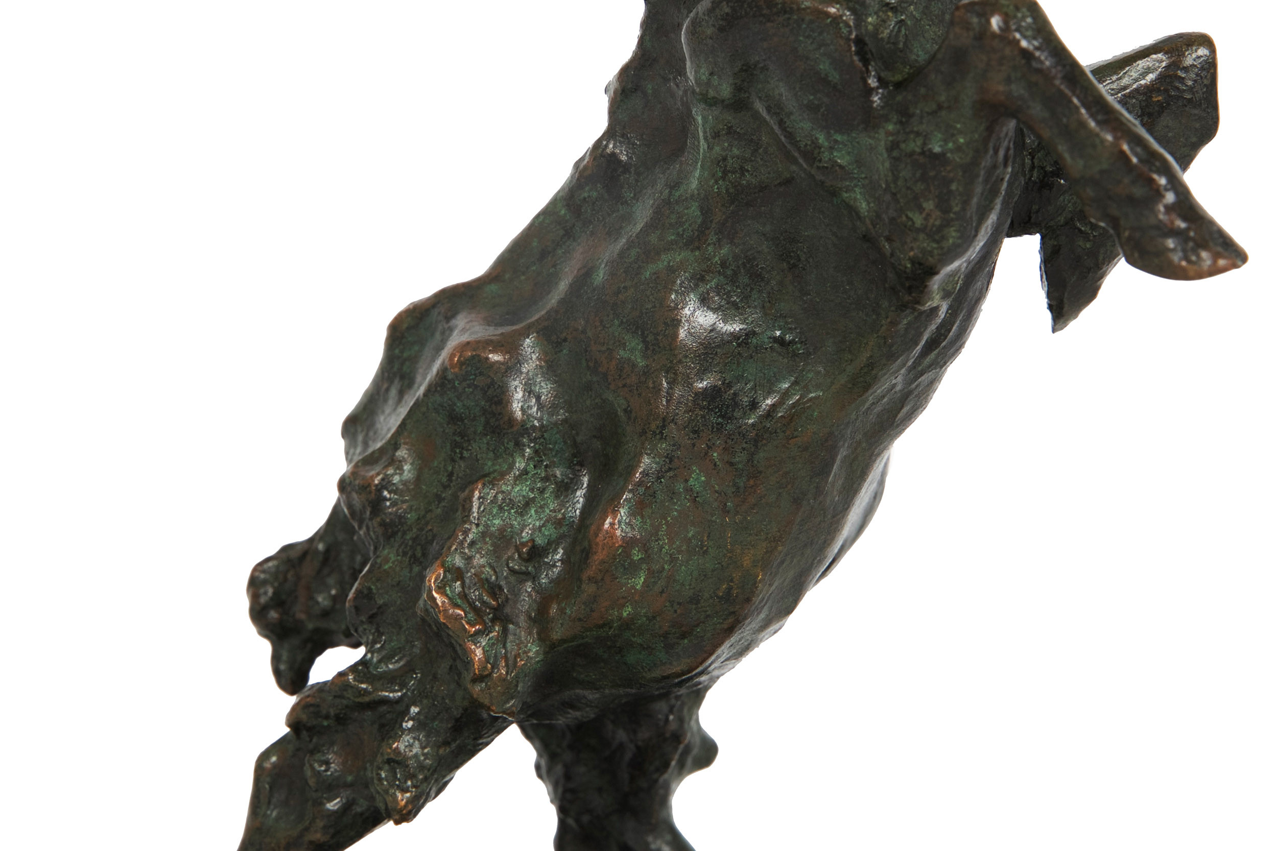 Art Deco Bronze Sculpture of Jumping Goat (1921), a Bookend by Maurice ...