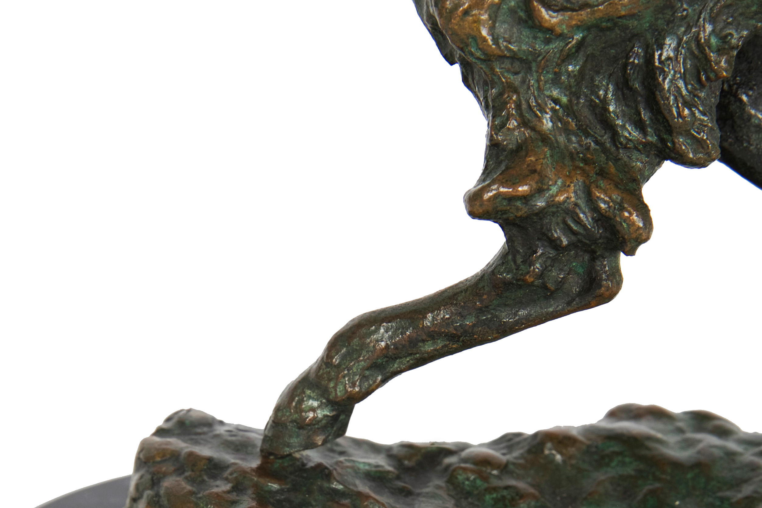 Art Deco Bronze Sculpture of Jumping Goat (1921), a Bookend by Maurice ...