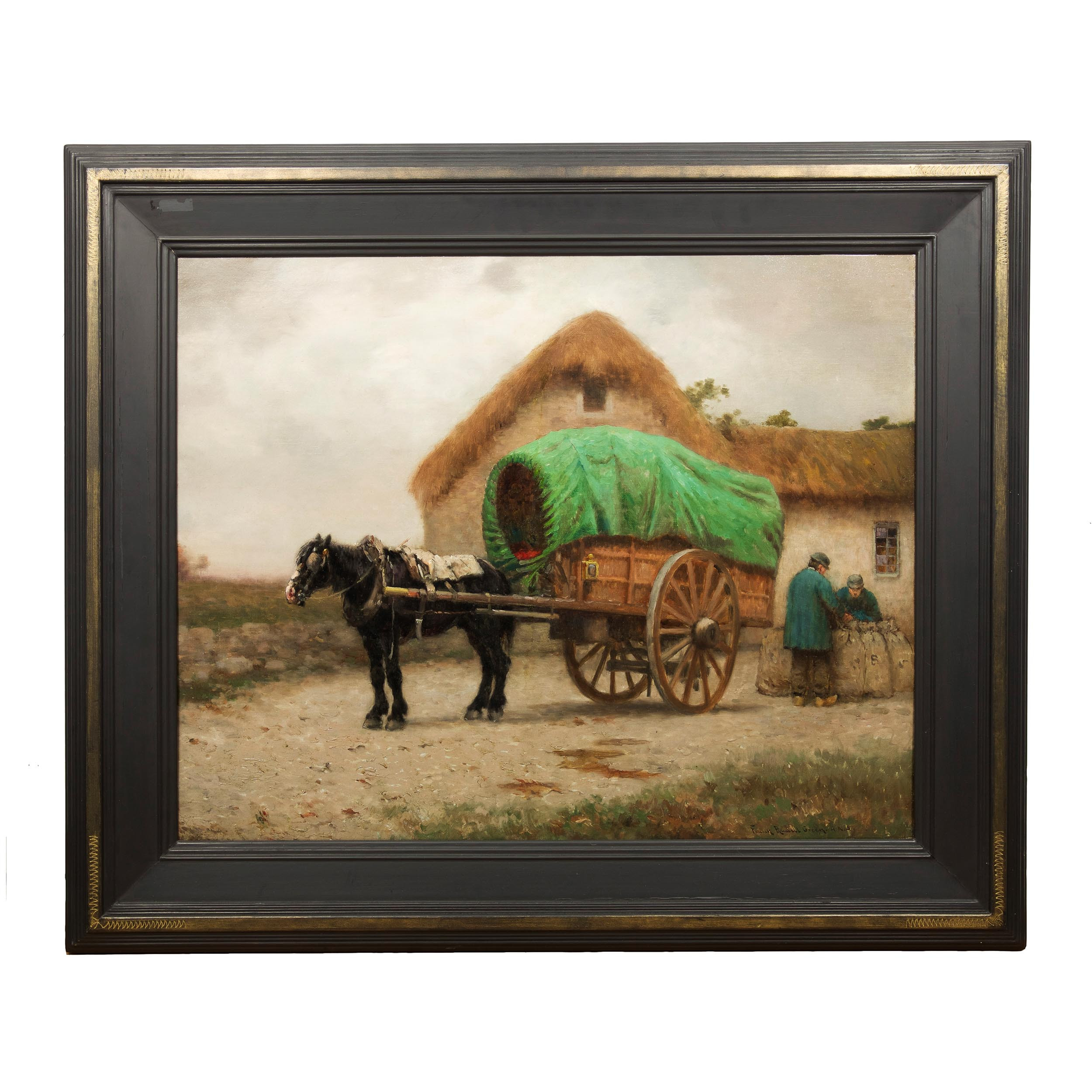 "Loading the Cargo" Oil Painting by Frank Russell Green A.N.A