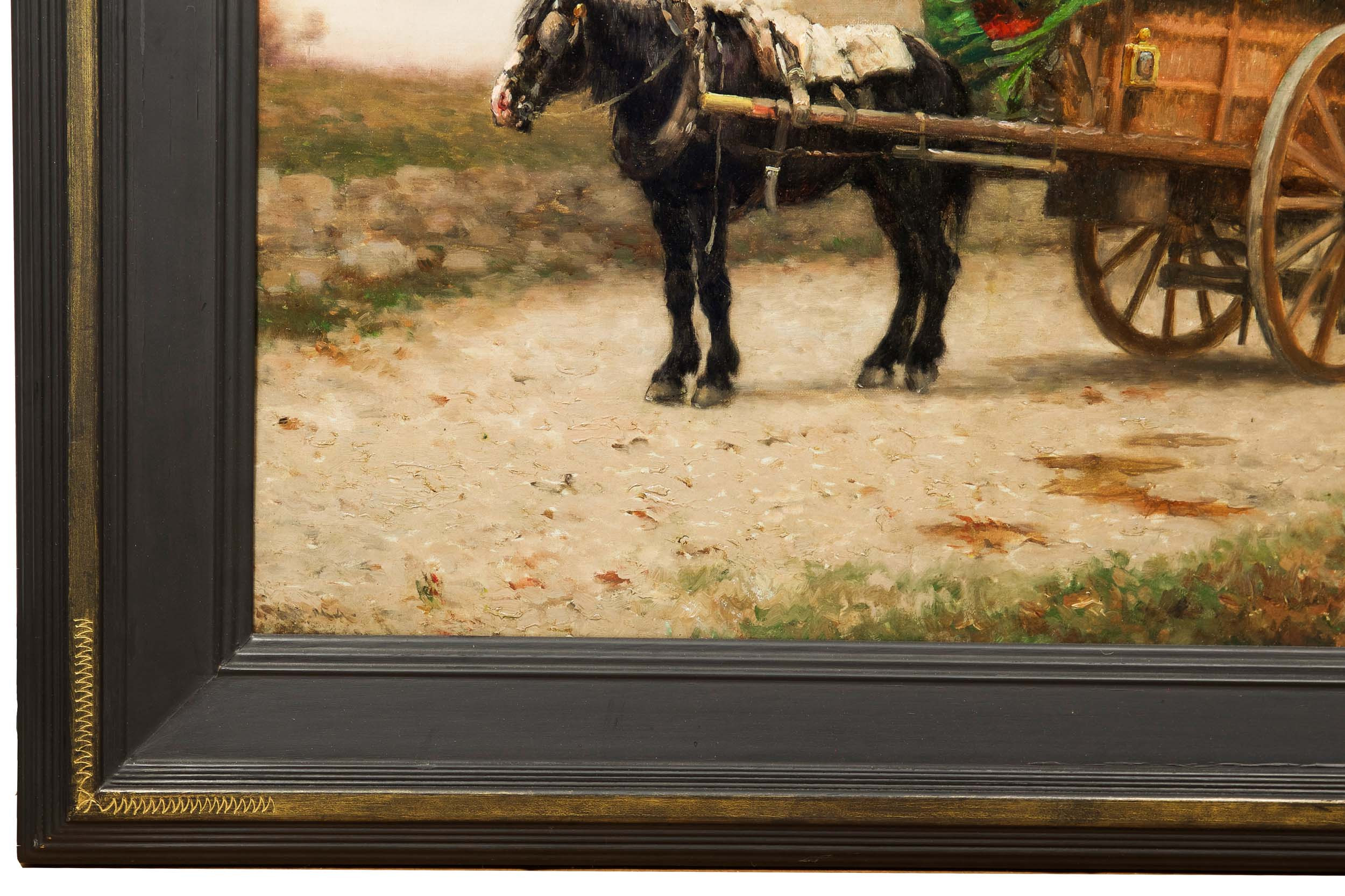 "Loading the Cargo" Oil Painting by Frank Russell Green A.N.A