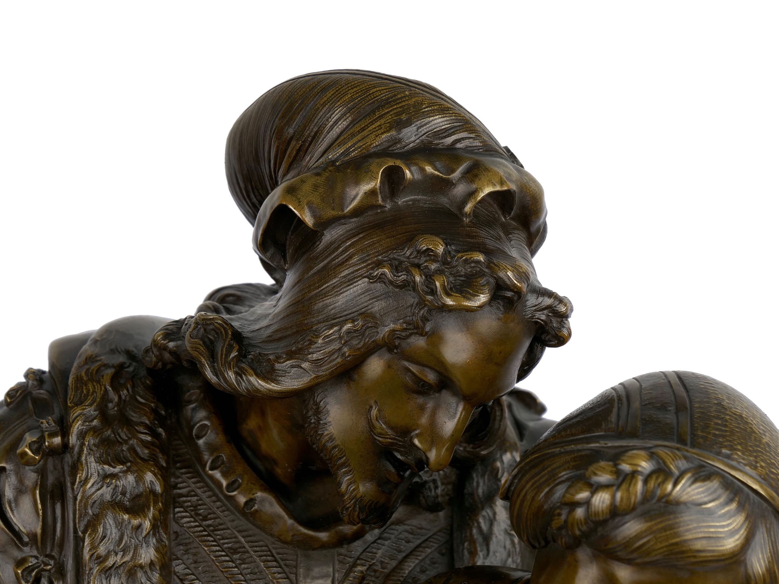 "Faust et Marguerite", bronze sculpture | Denière