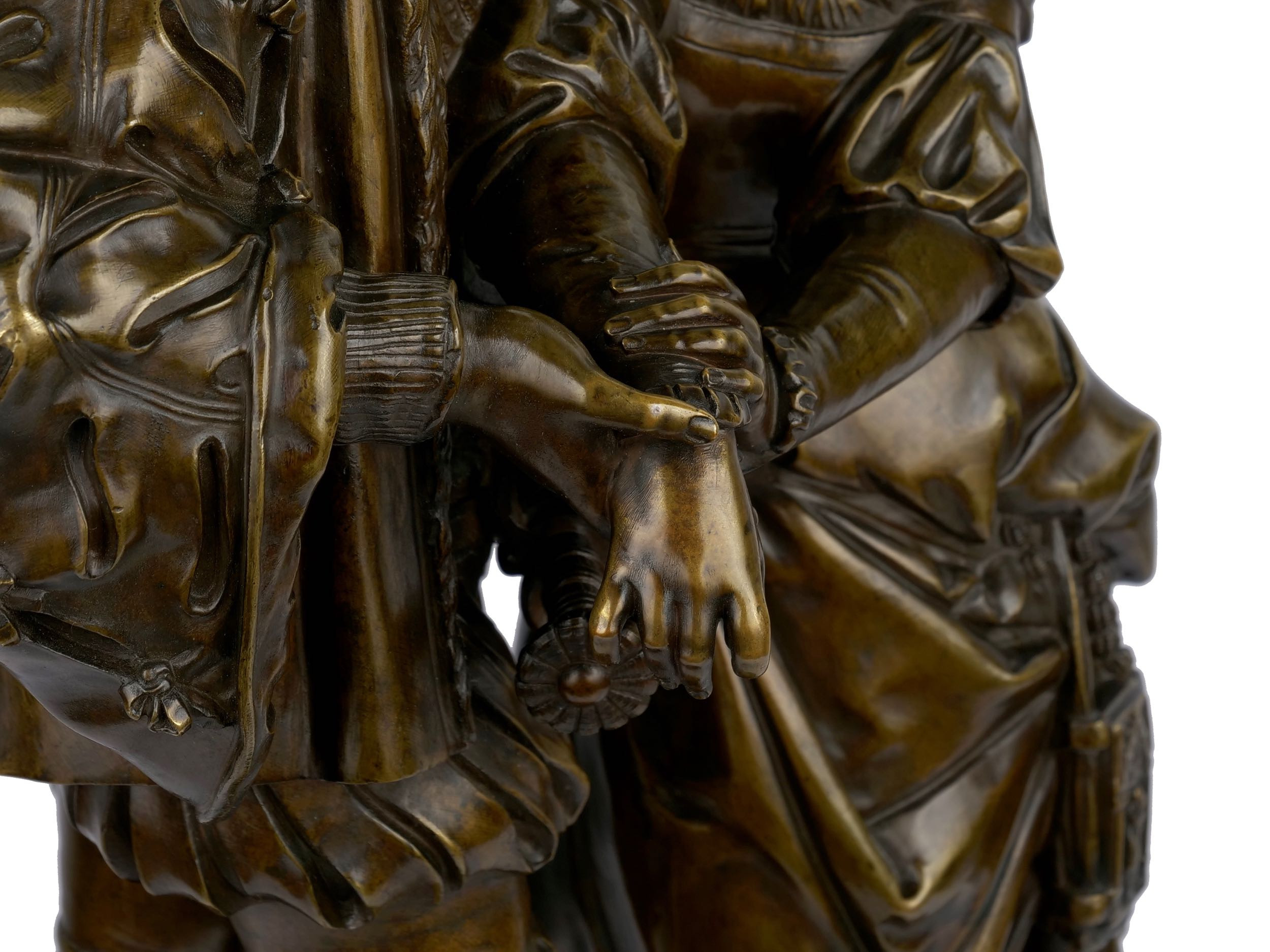 "Faust et Marguerite", bronze sculpture | Denière