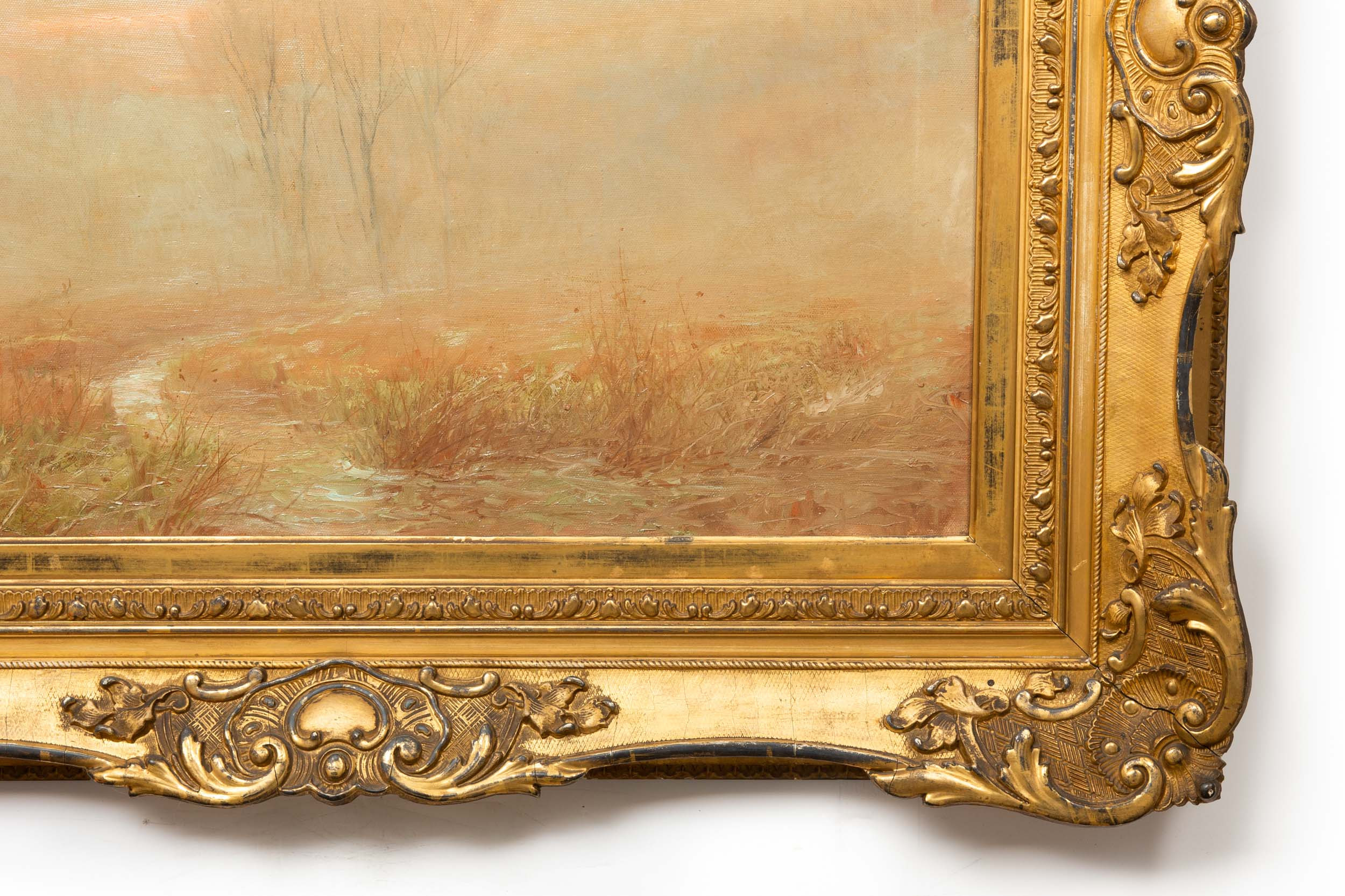 "A Winter Stream", oil painting | Hal Robinson (American, 1875-1933)