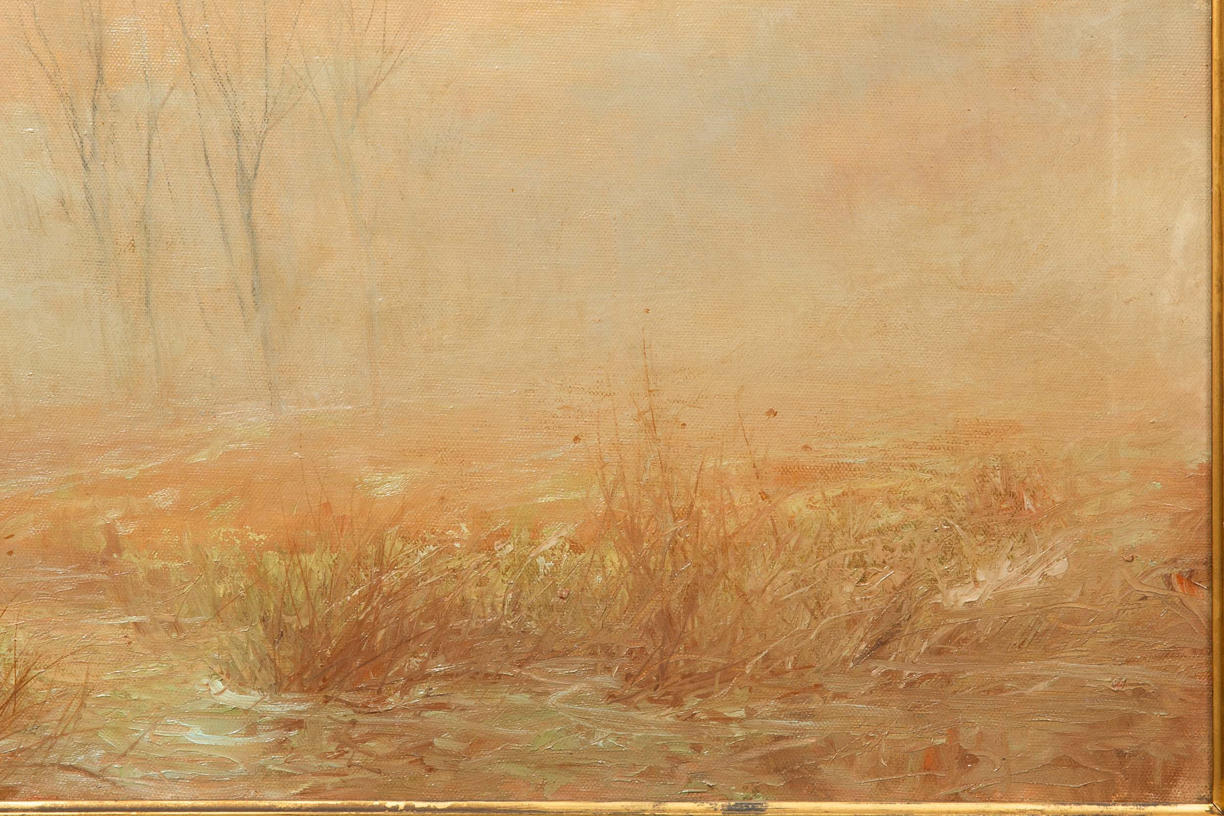 "A Winter Stream", oil painting | Hal Robinson (American, 1875-1933)