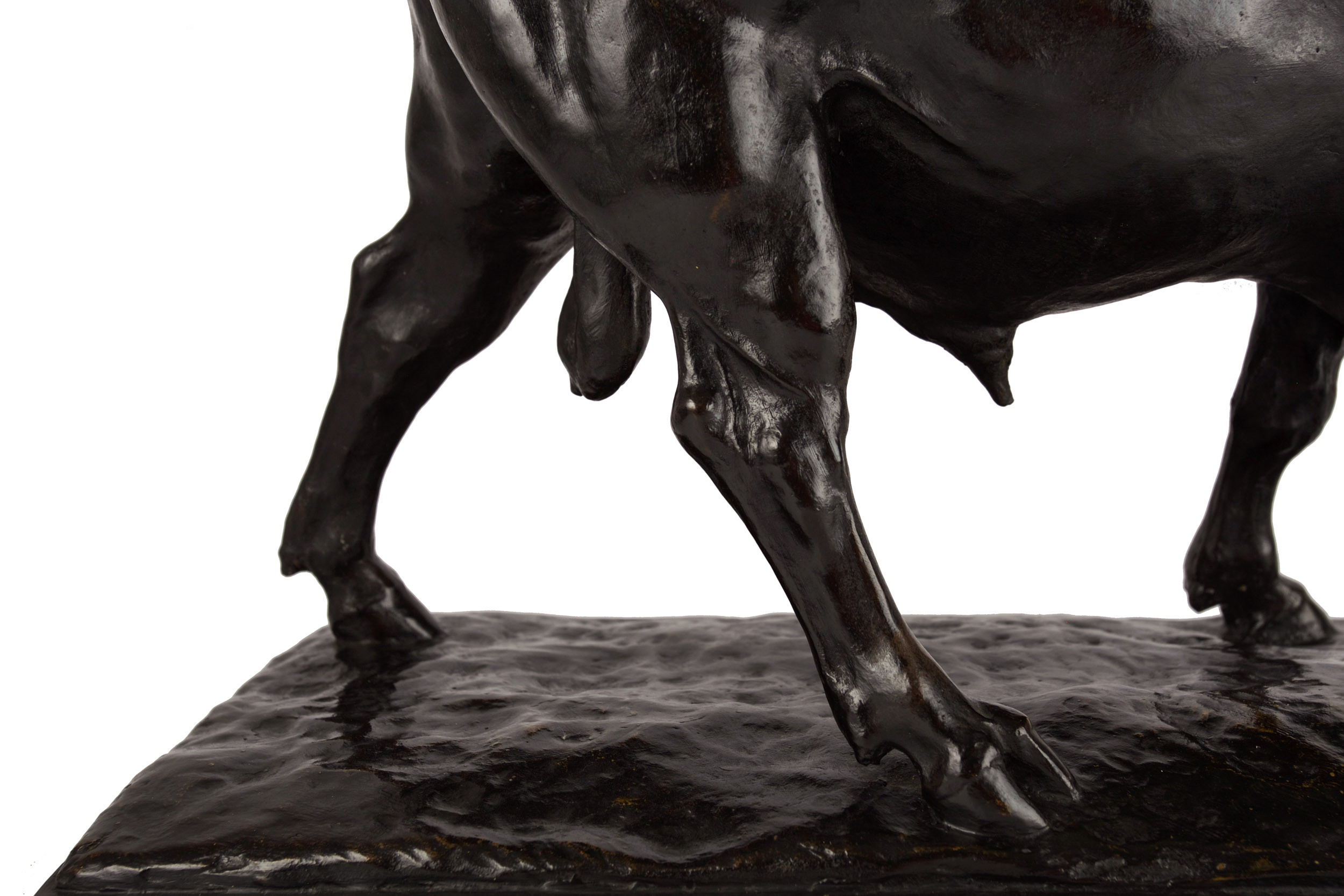 Bronze Sculpture "Sulking Bull" (1937) by Harry Wickey (American, 1892 ...