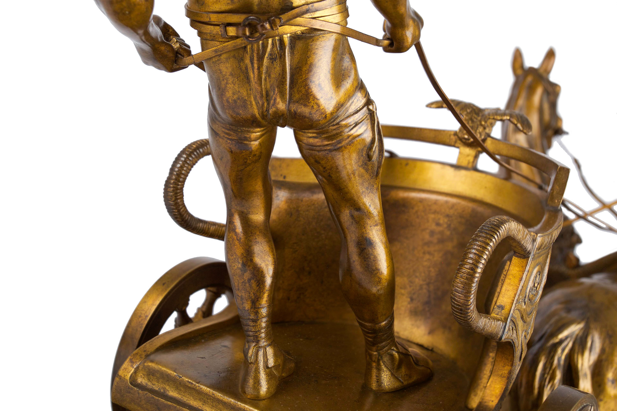 Bronze Sculpture of "Roman Charioteer" by Arthur Strasser (Austrian ...