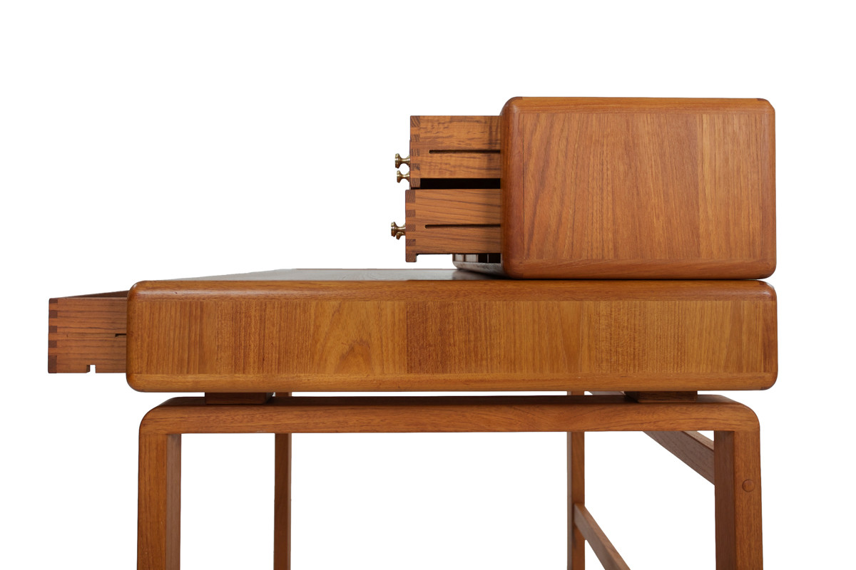 Mid-Century Danish Modern Teak Desk by D-Scan
