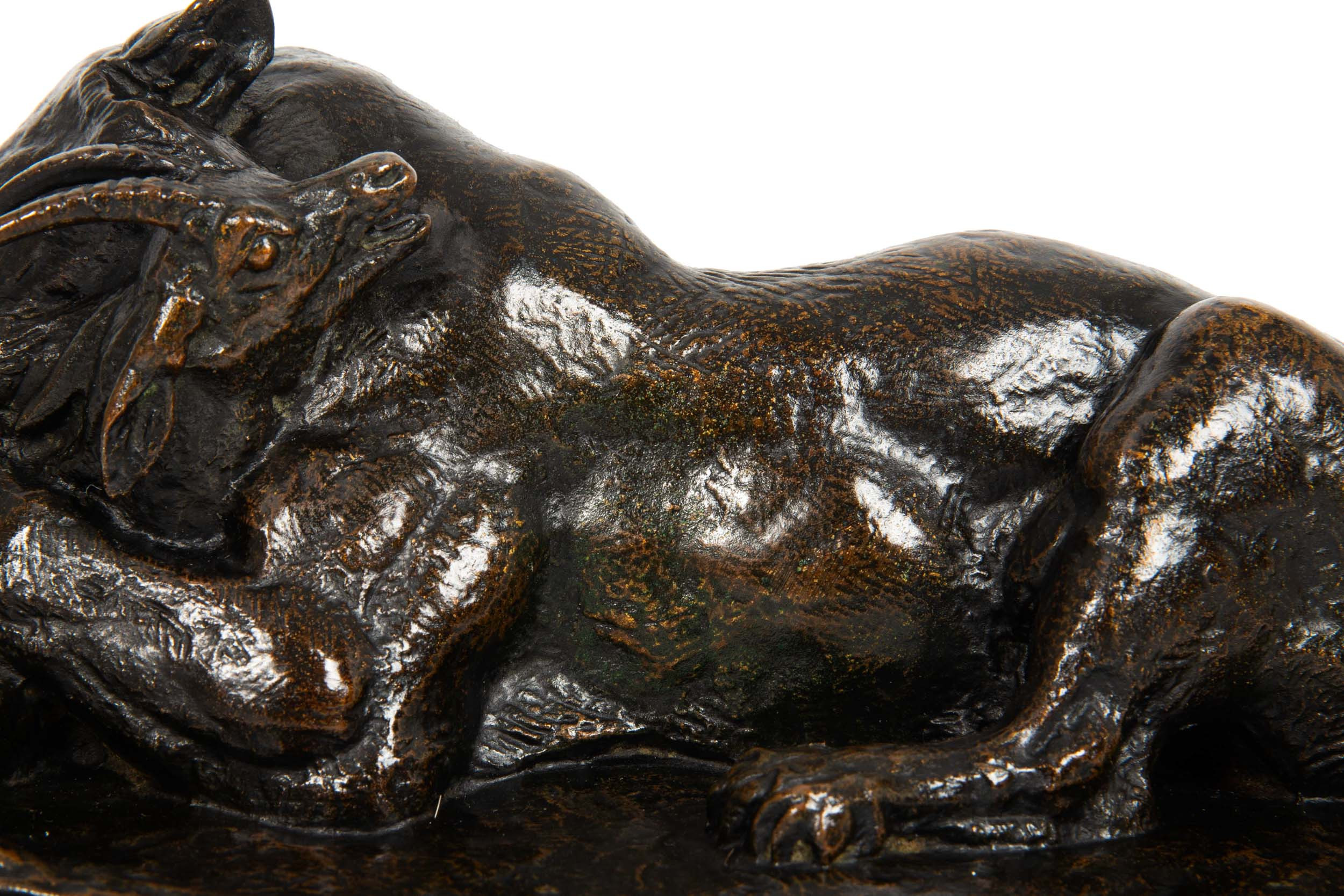 "Tiger Devouring a Gazelle" | Antoine-Louis Barye