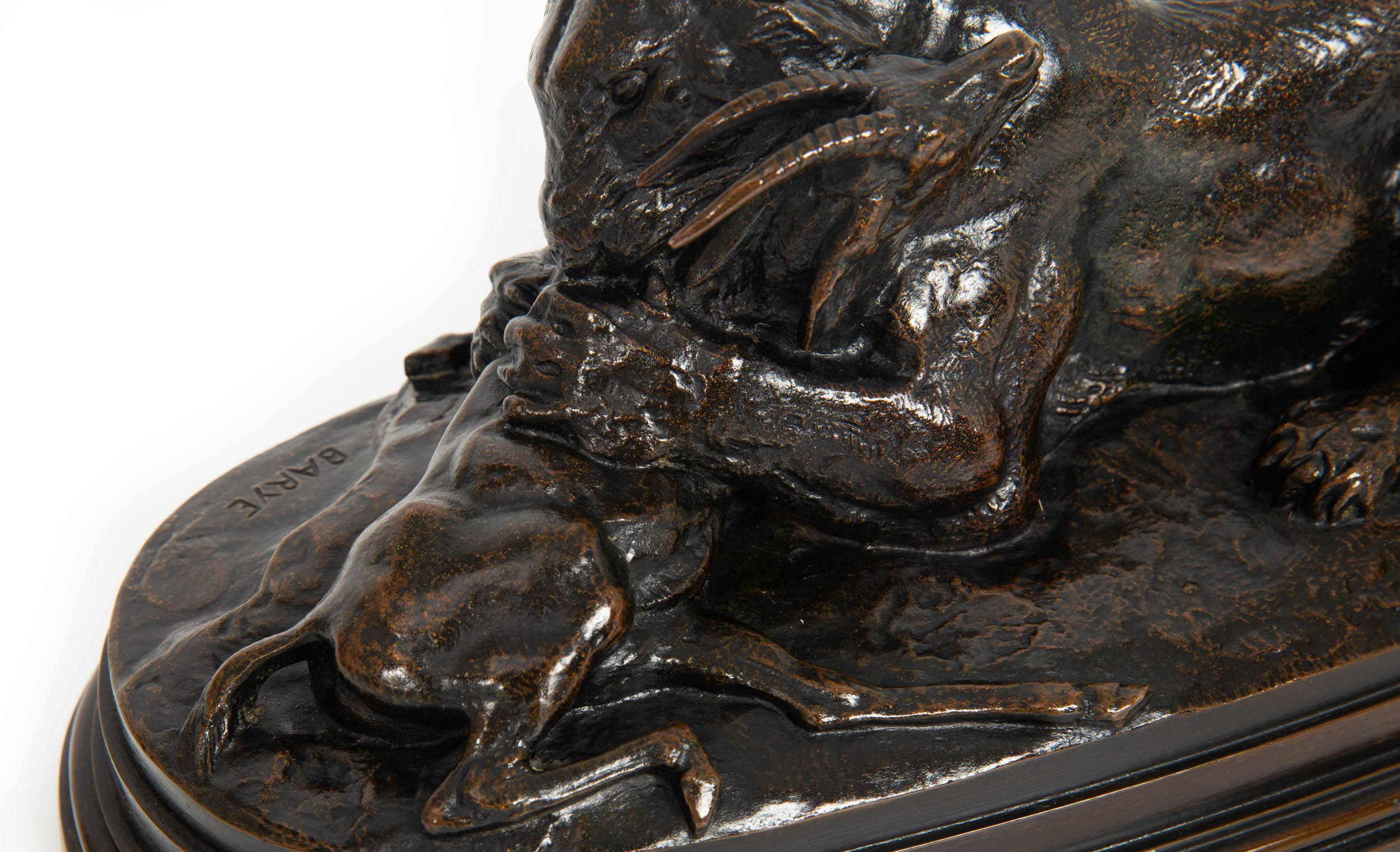 "Tiger Devouring a Gazelle" | Antoine-Louis Barye