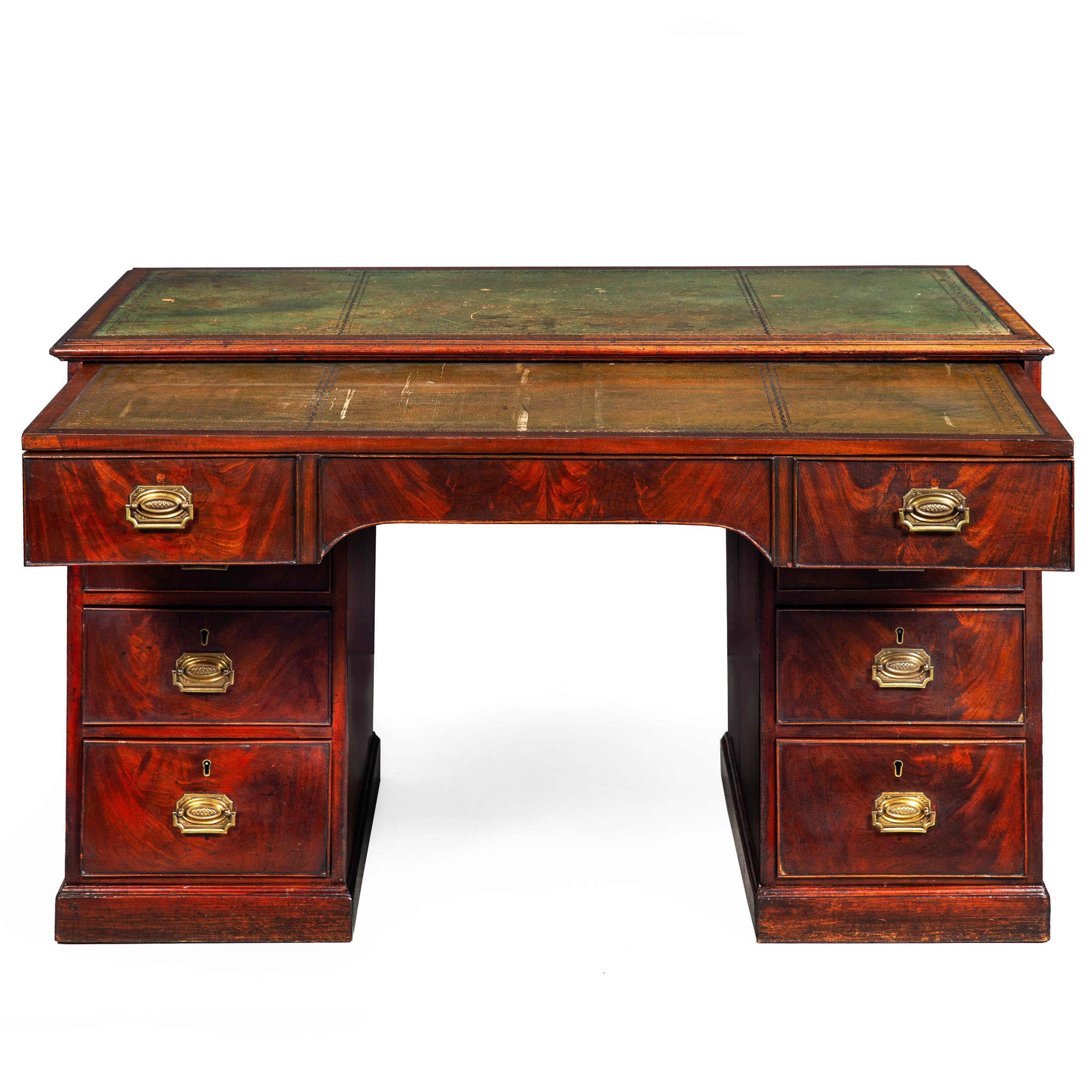 George III Mahogany Pedestal "Rent" Desk | England, ca. 1800