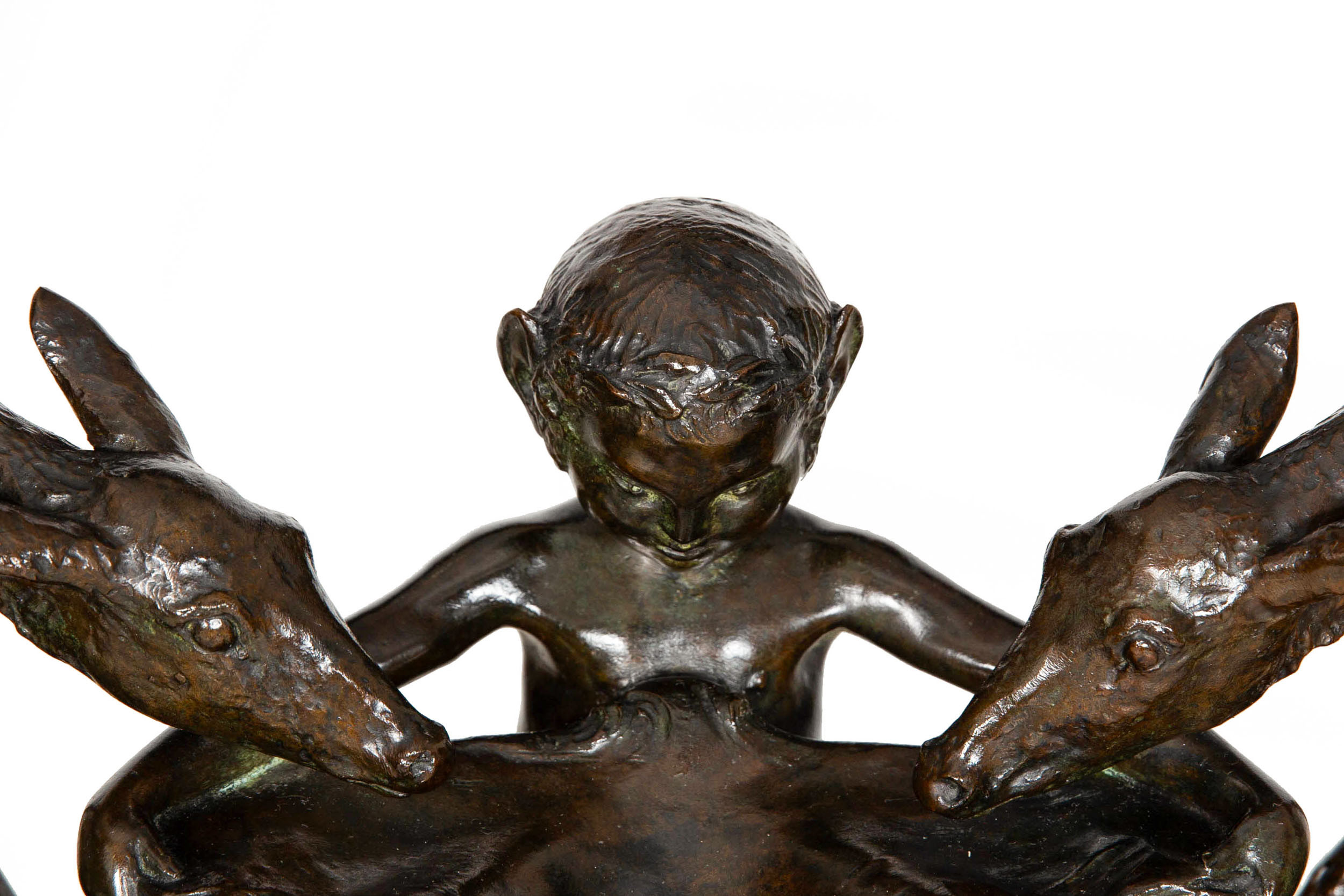 "Young Satyr with Drinking Deer" | Ary Bitter