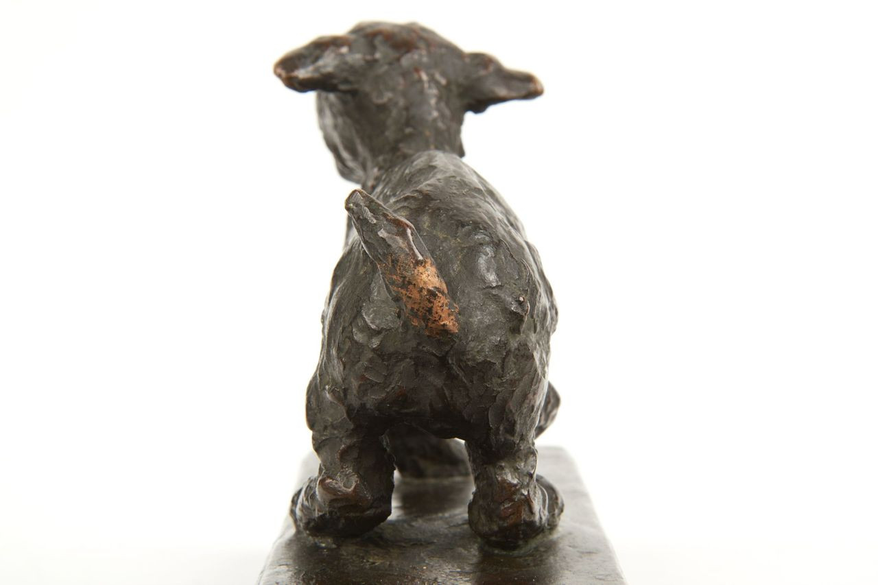 Edith B. Parsons (American, 1878-1956) Pair of Dog Bronze Sculpture