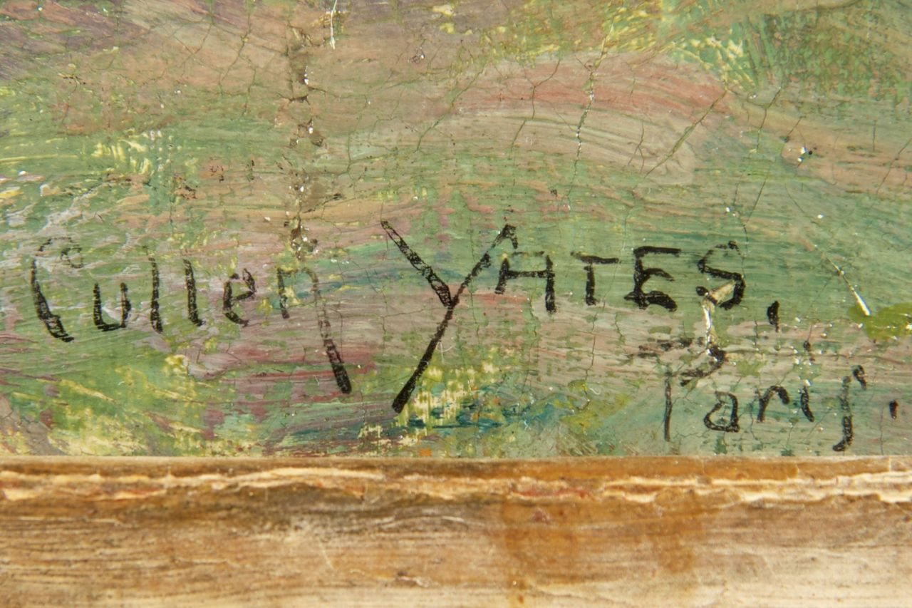 Cullen Yates (American, 1866-1945) Antique Signed Painting, Autumn ...