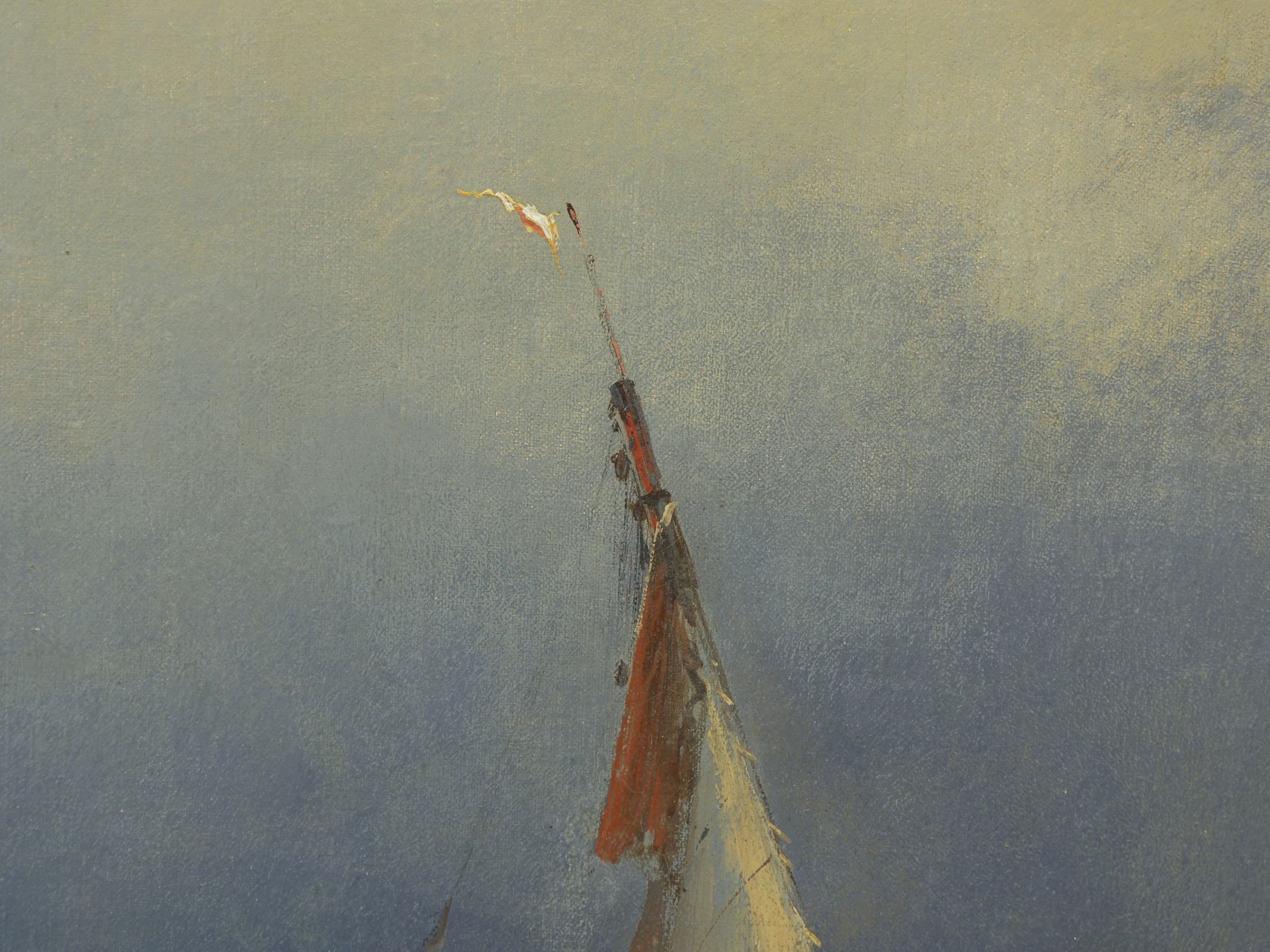 "Channel Scenery - Showery Weather" (1864), seascape painting | James ...